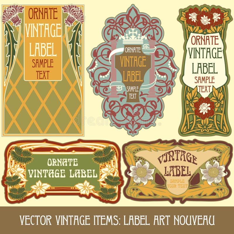 Antique Frame Hand Drawn Vintage Label Banner Vector Illustration Stock ...