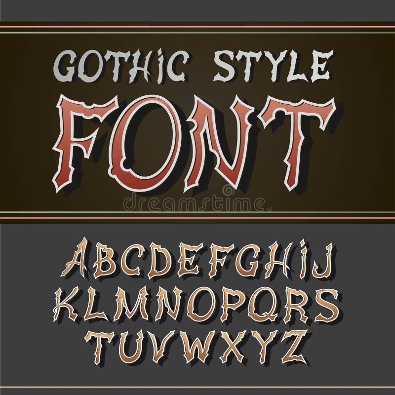 Vector Vintage Label Font. Retro Style Stock Vector - Illustration of ...