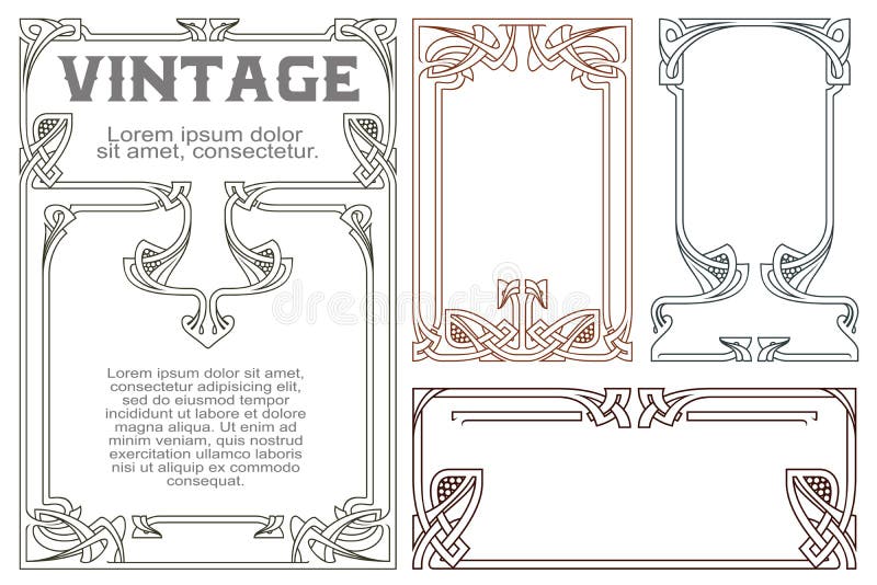 Vector Vintage Style Labels and Tags on Different Versions Stock Vector ...