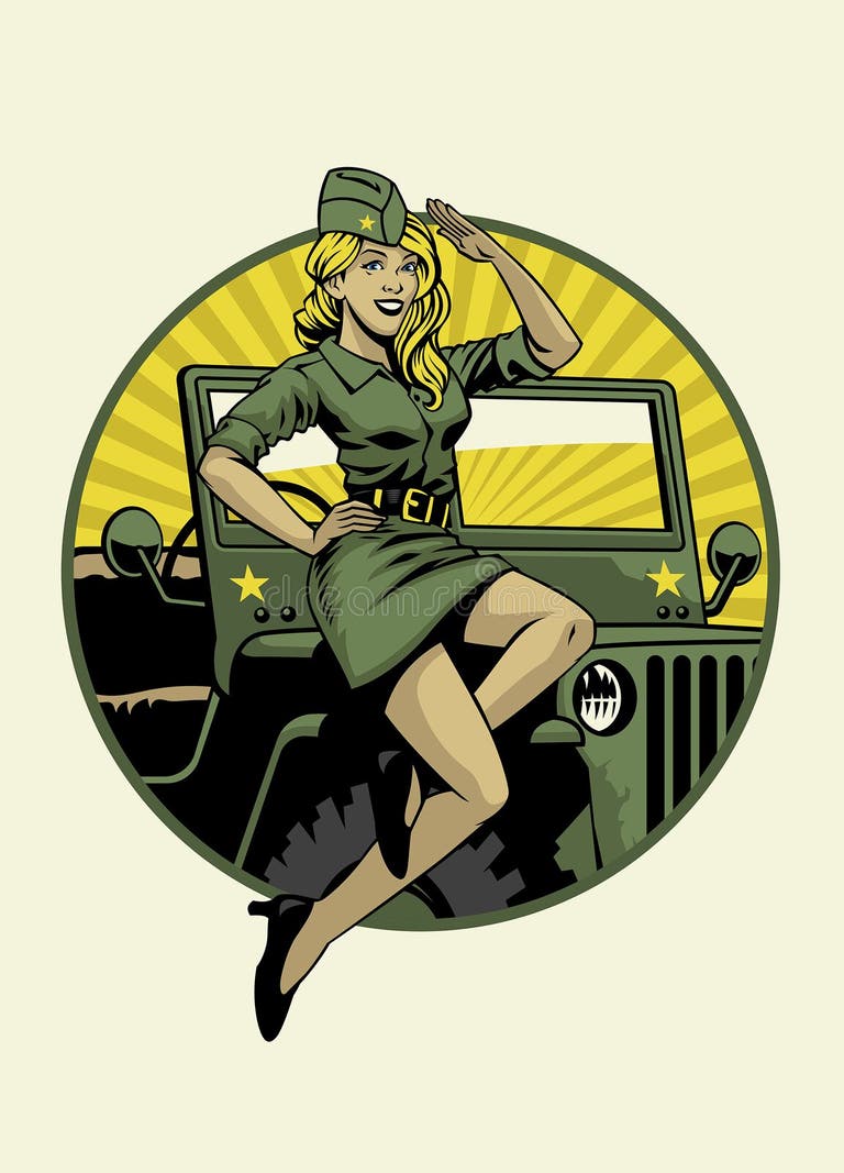 World War Pin Up Girl Stock Illustrations 14 World War Pin Up Girl Stock Illustrations
