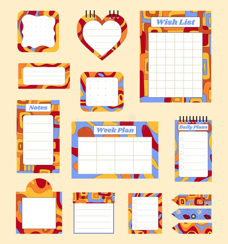 Vintage Pen and daily Planner on Desk, Top-down View with Stylish Retro ...