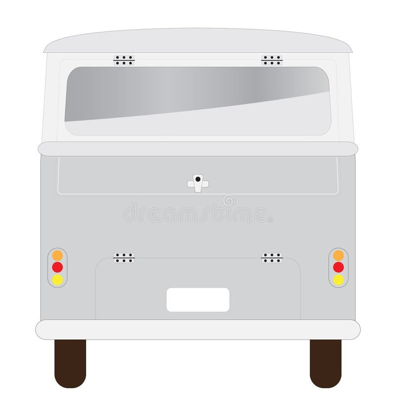 Retro Van Front Back Stock Illustrations – 224 Retro Van Front Back ...