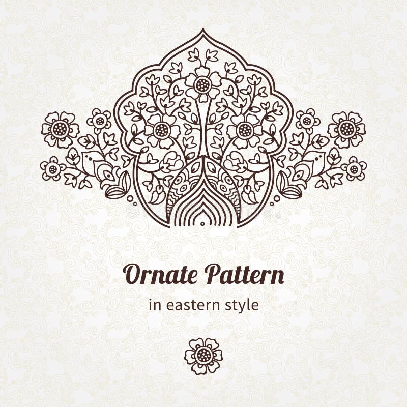 Eastern Style Scroll Work Background Stock Illustrations – 277 Eastern ...