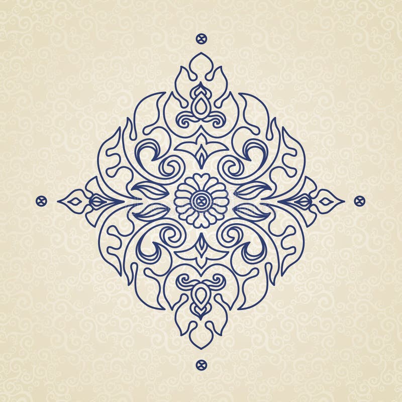 Eastern Style Scroll Work Background Stock Illustrations – 277 Eastern ...
