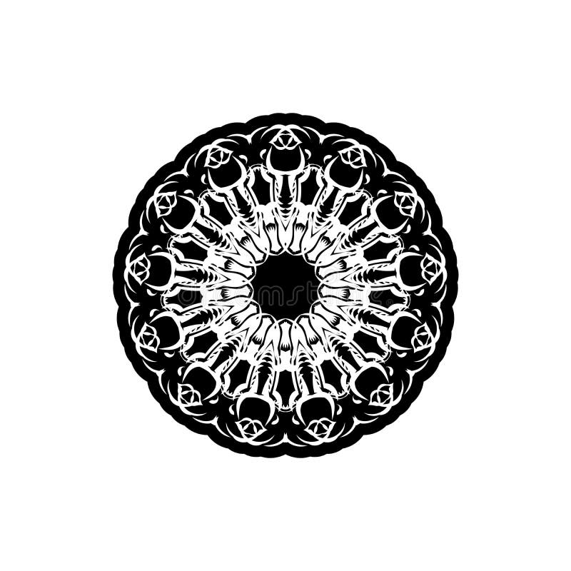 Vector Vintage Pattern in Victorian Style in Shape of a Circle. Ornate ...