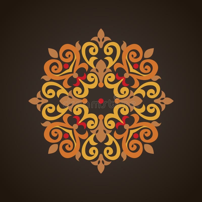 Vector Vintage Pattern in Victorian Style. Stock Vector - Illustration ...