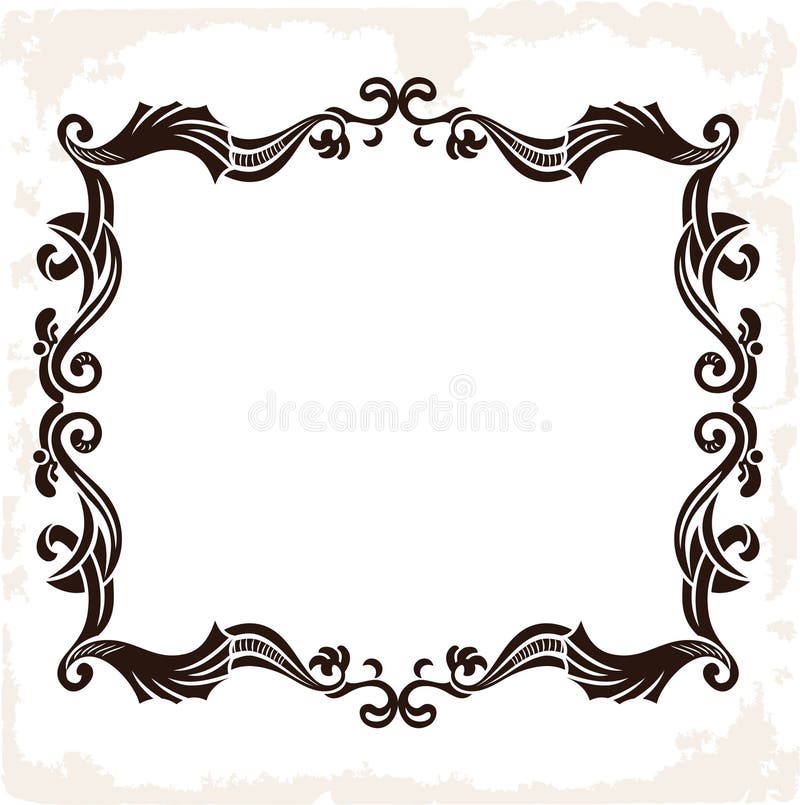 Retro Frame Vector Vector Vintage Frame