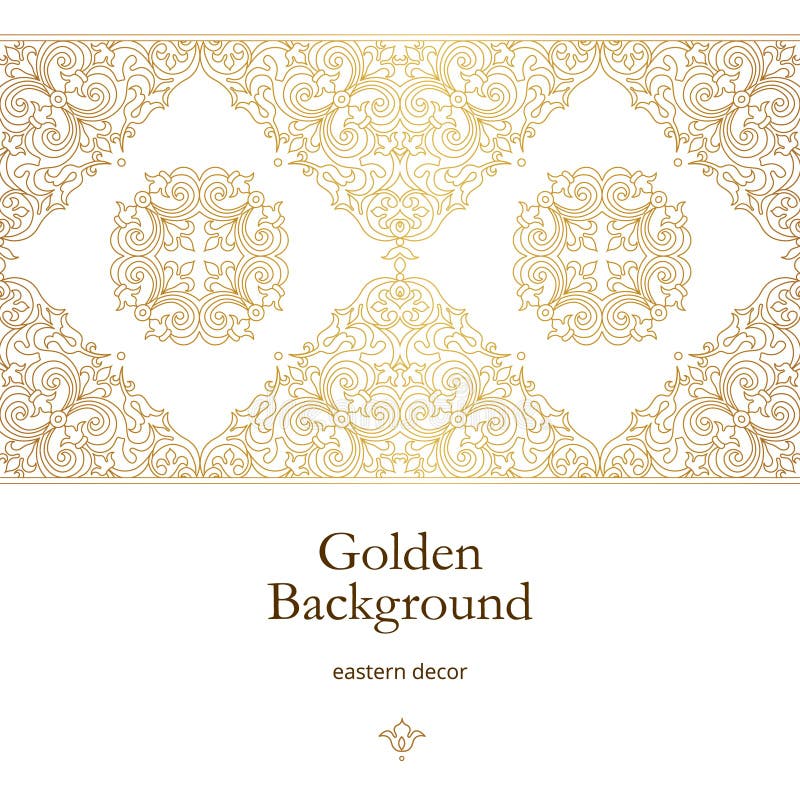 Vector Vintage Seamless Border in Eastern Style. Stock Vector ...