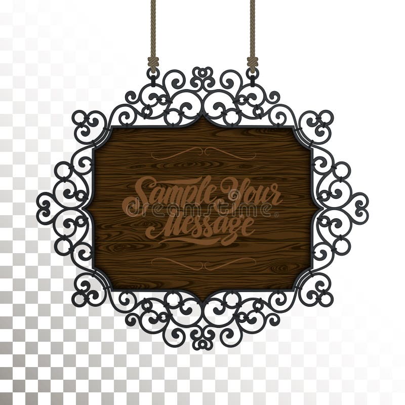 Vector Vintage signboard stock vector. Illustration of calligraphy ...