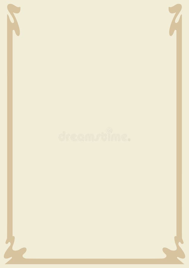 Vector Vintage Style Page Border Stock Vector - Illustration of size ...