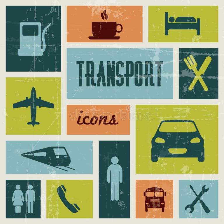 Vector Vintage Transport Traffic Poster Stock Illustrations – 2,616 ...