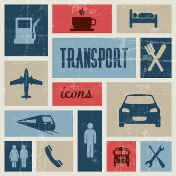 Vector Vintage Transport Traffic Poster Stock Illustrations – 2,191 ...
