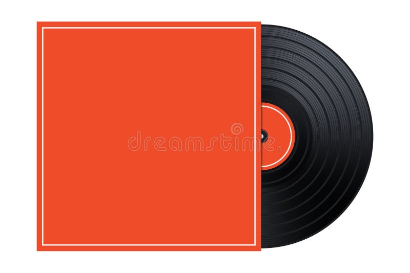 Vector Vinyl in the Box / Cover Mockup / Template Illustration Stock ...