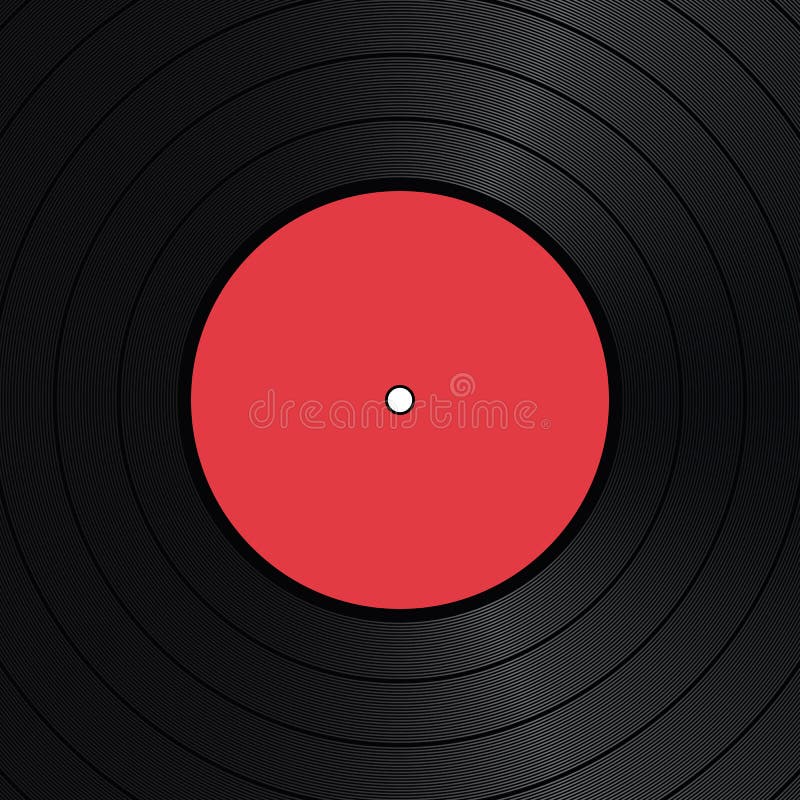 Vinyl Disc and Music Note Wave. Vector Music Design Element. Stock ...