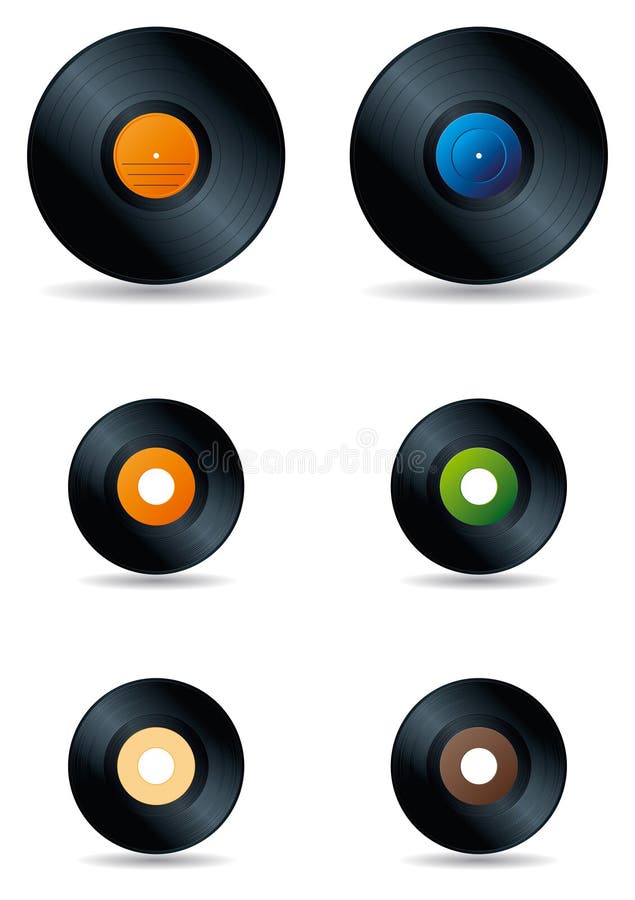 Vinyl records border stock vector. Illustration of graphic - 107634770