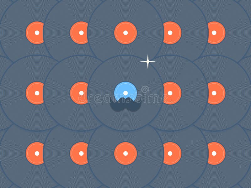 Vector Vinyl Record Pattern, Background Stock Vector - Illustration of ...