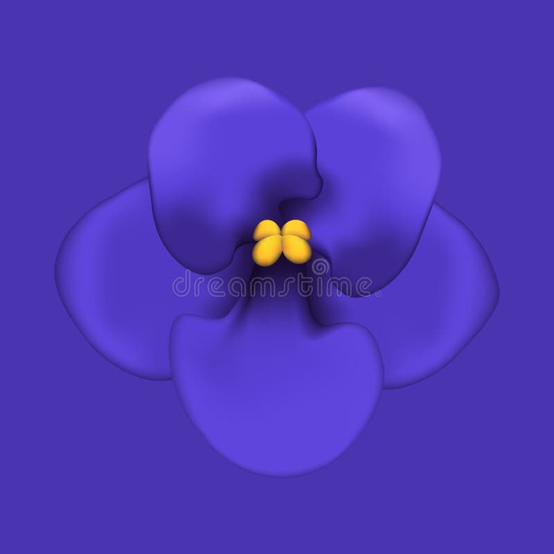 Vector violet flower stock vector. Illustration of cover - 111892881