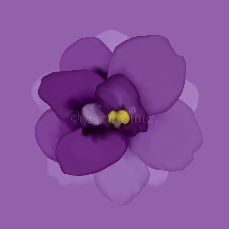 Vector violet flower. stock illustration. Illustration of banner ...