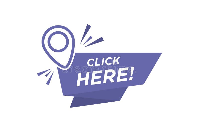 Vector Violet Illustration Click Here Button Label. Stock Vector ... Vector Violet Illustration Click Here Button Label. Stock Vector ...