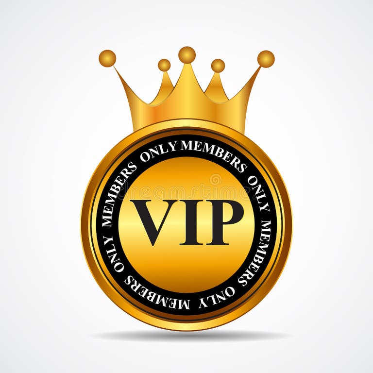 Vector VIP Members only Gold Sign, Label Template Stock Vector ...