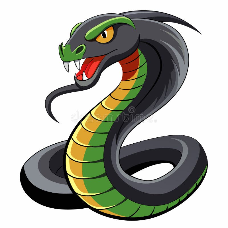 Vector Viper Snake on White Background Stock Illustration ...