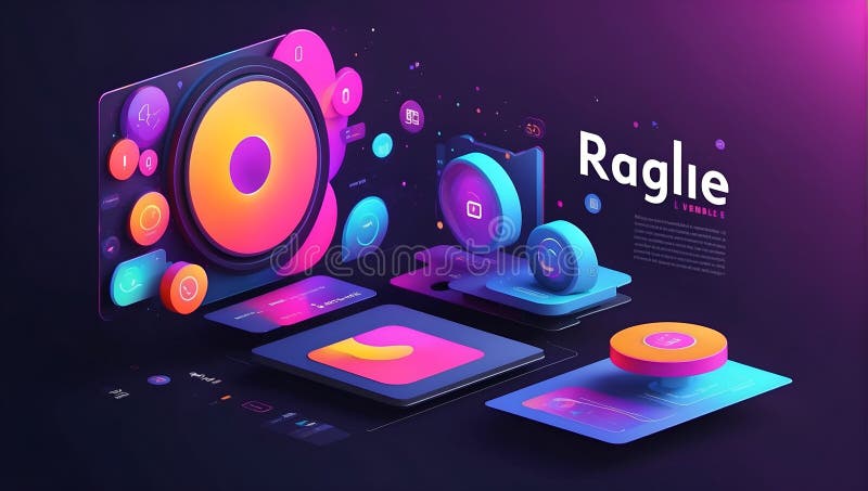 Vector Vision: UI UX Landing Page Crafted for Impact. AI Generate Stock ...