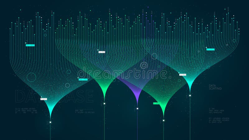 Vector Visualization Information Stream Analysis, Machine Data Sorting, Big Data Technology and ...
