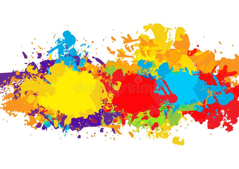 Vector Vivid Color Splash Abstract Gradient Explosion. Colorful ...