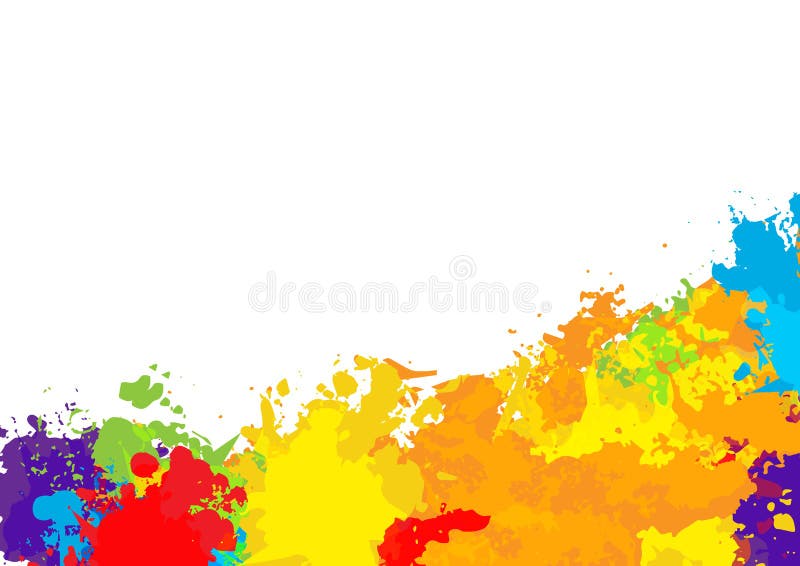 Vector Vivid Color Splash Abstract Gradient Explosion. Colorful ...