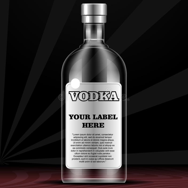 Liquor Bottle Blank Label Stock Illustrations – 2,357 Liquor Bottle ...