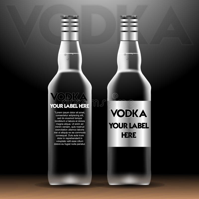 Vector Vodka Label Template Stock Vector - Illustration of emblem ...