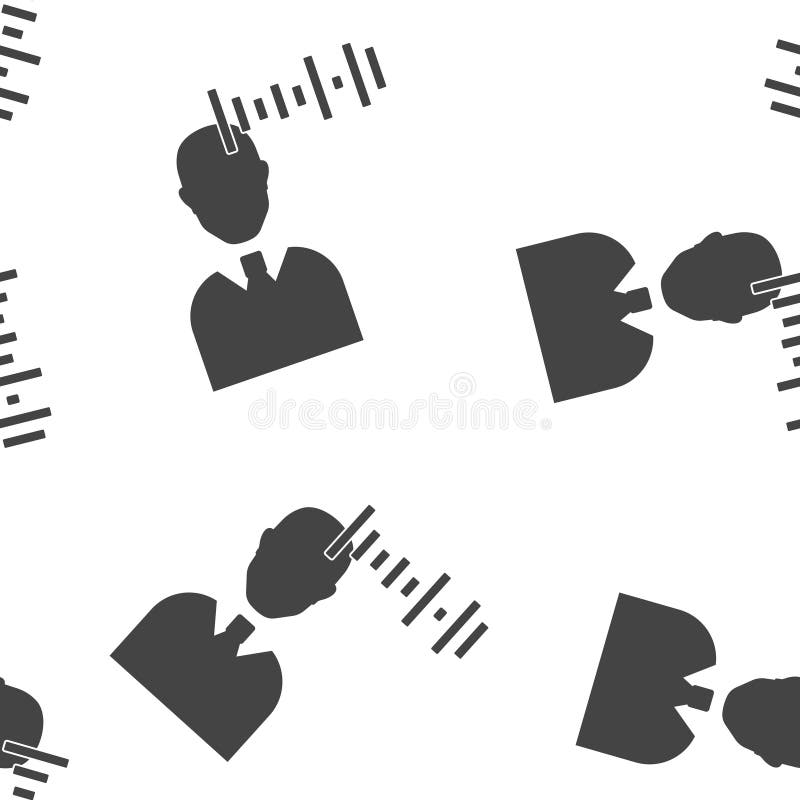 Vector Voice Recognition Icon. User Illustration and Voice Message ... Vector Voice Recognition Icon. User Illustration and Voice Message ...