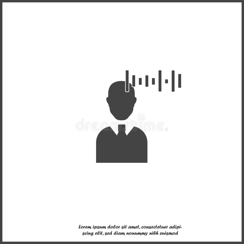Vector Voice Recognition Icon. User Illustration and Voice Message on ... Vector Voice Recognition Icon. User Illustration and Voice Message on ...