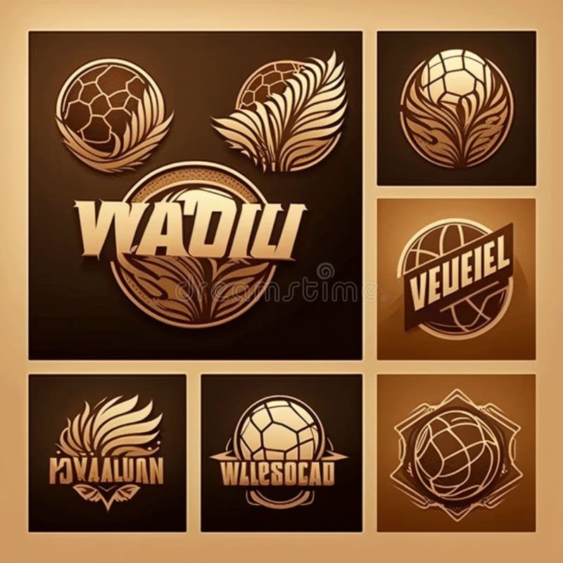 Vector Volleyball Label Collection Stock Illustration - Illustration of ...