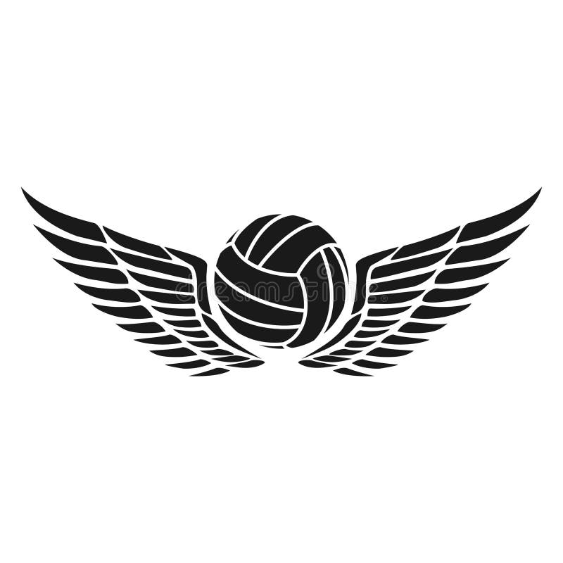 Vector Volleyball Logo the Emblem of the Volleyball Team Stock Vector ...