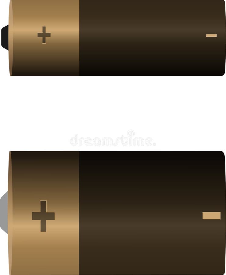 Vector of 1.5 Volt Battery, Isolated on White Background Stock Vector ...