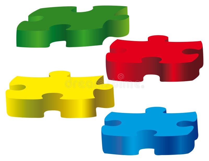 Vectorvolume 3d raadsel vector illustratie. Illustration of kleur - 5007962