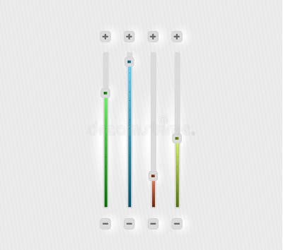 Vector volume bar set stock vector. Illustration of green - 24939362