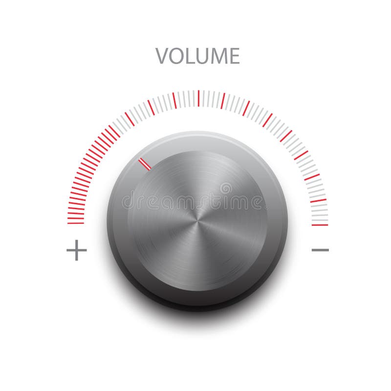 Vector volume button stock vector. Illustration of element - 63600629