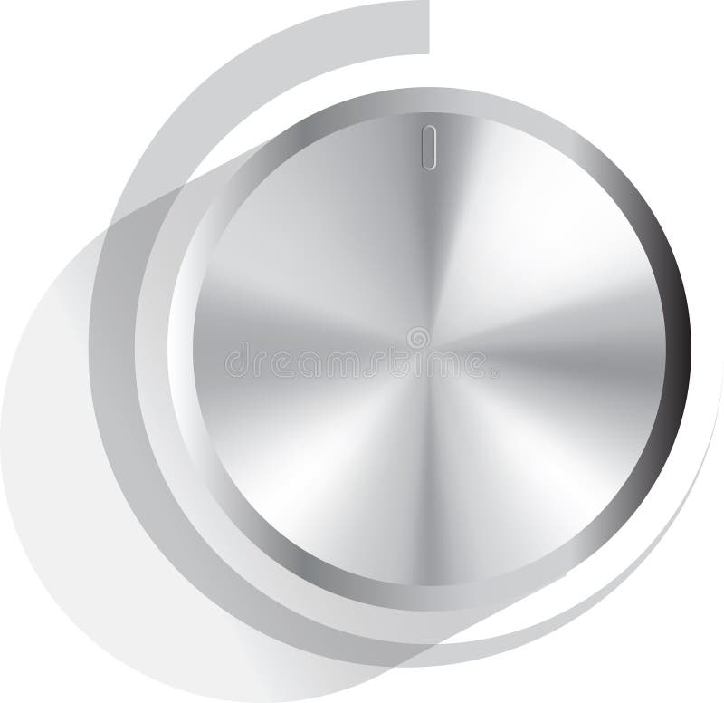 Volume knob stock vector. Illustration of amplifier, equipment - 7284369
