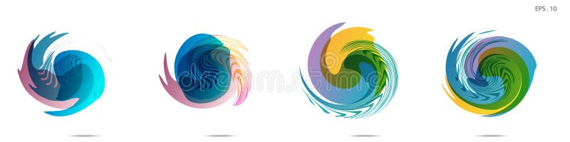 Vector Vortex with a White Background Stock Vector - Illustration of ...