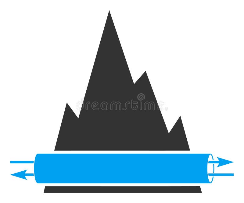 Vector Flat VPN Tunnel Icon Stock Vector - Illustration of pictogram ...