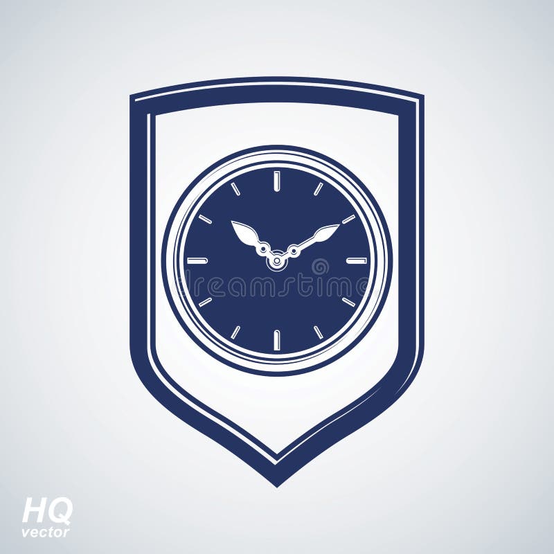 Vector Wall Clock with an Hour Hand on Dial. Stock Vector ...