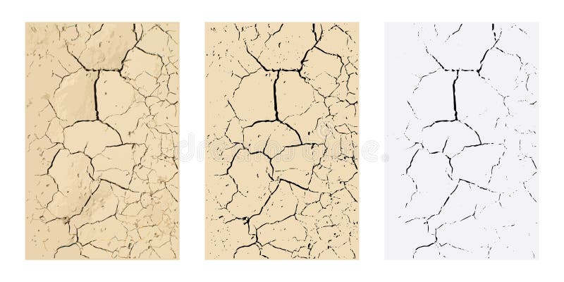Vector Wall Cracks or Fracture Surface Effect Stock Vector ...
