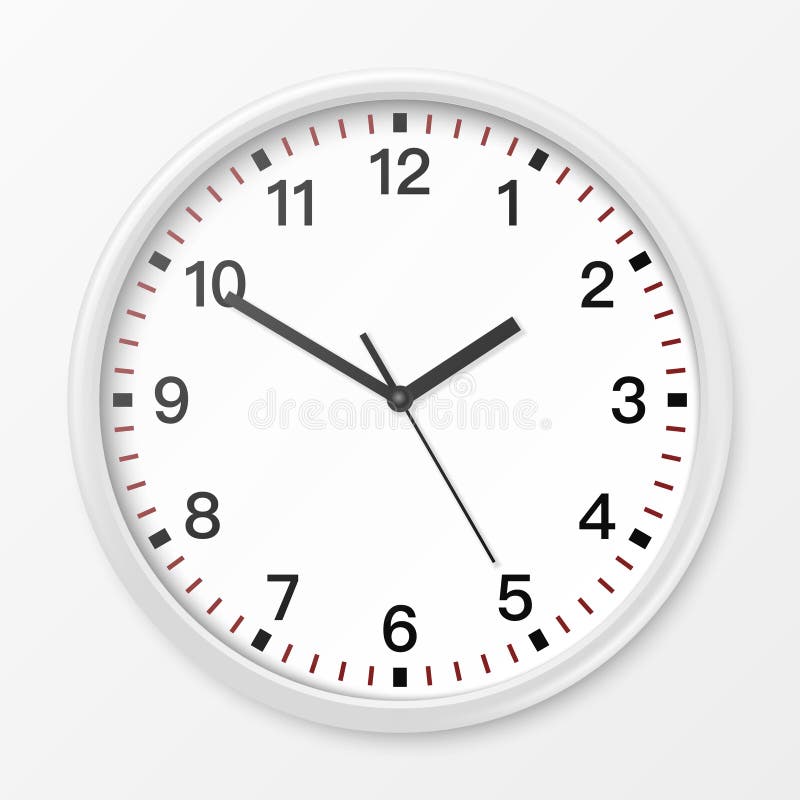 Vector wall office clock. stock vector. Illustration of graphic - 74499707