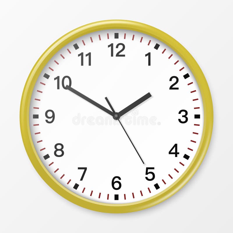 Vector wall office clock. stock vector. Illustration of clockwork ...