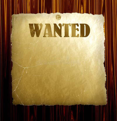 Vector Wanted Poster stock vector. Illustration of dirty - 5682247