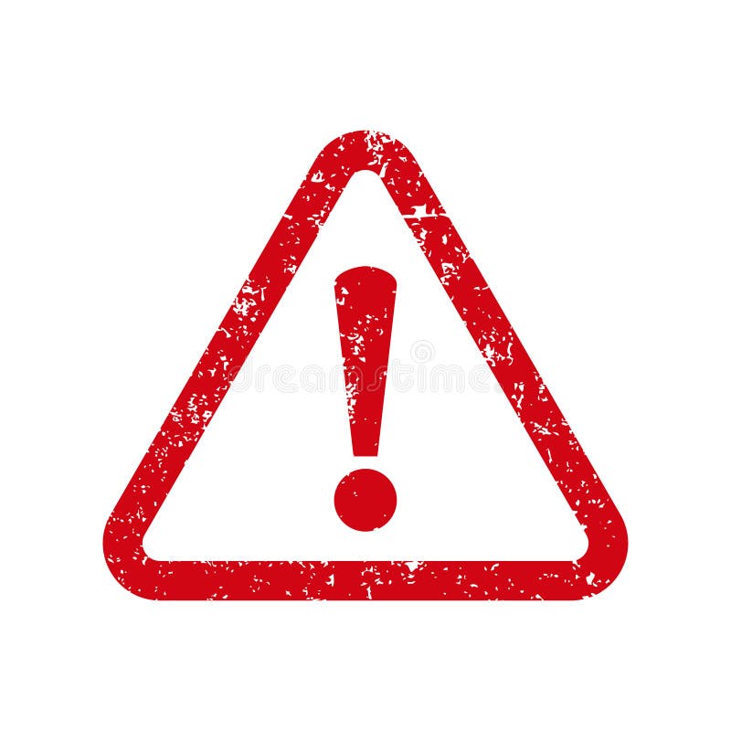 Vector Warning Stamp. Exclamation Point. Vector Illustration Stock ...