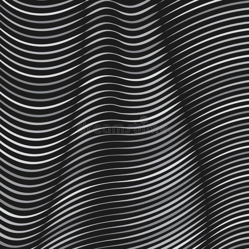 Vector Warped Lines Background. Flexible Stripes Twisted As Silk ...