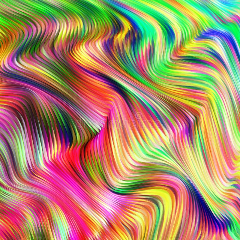 Vector Warped Lines Colorful Background. Modern Abstract Creative ...